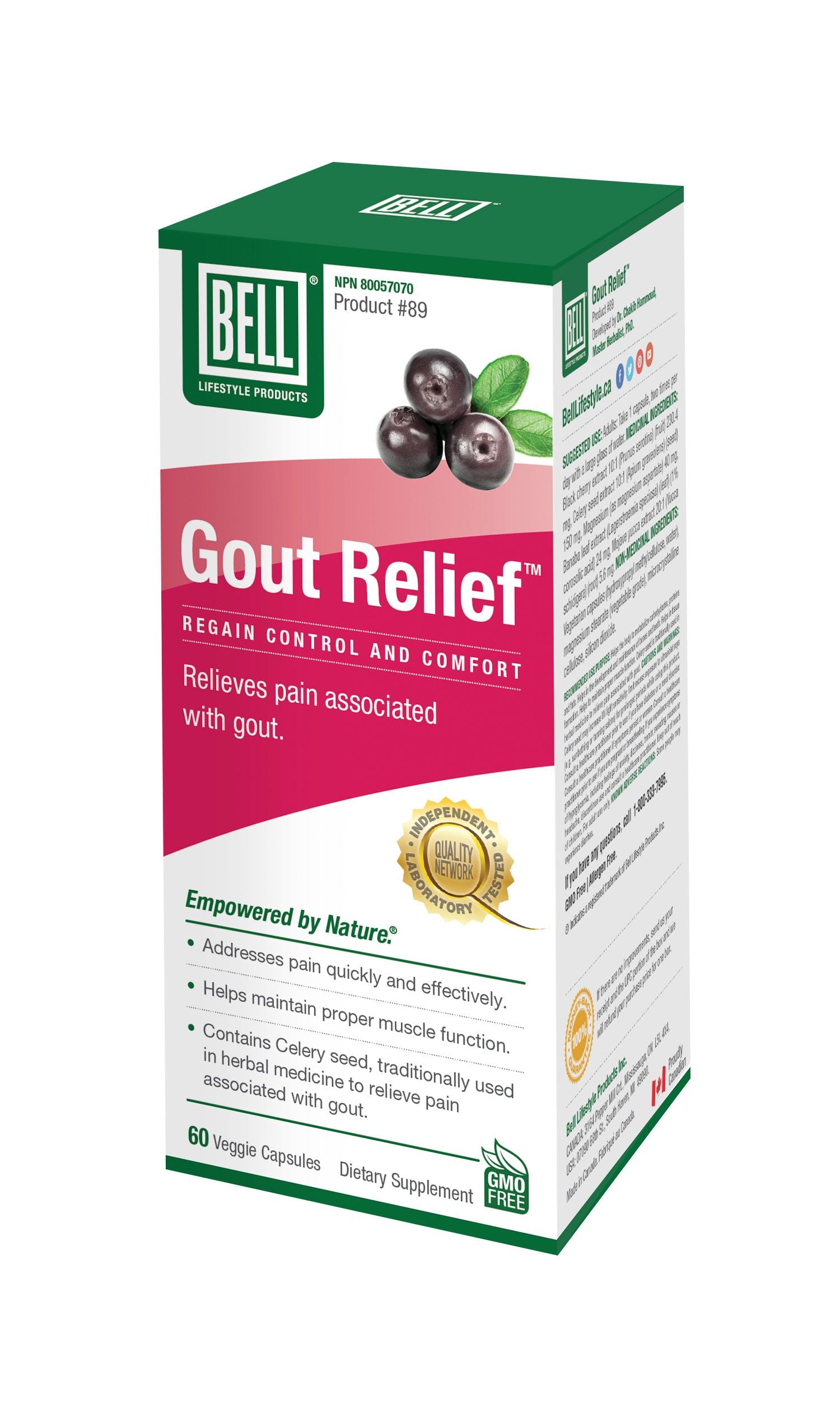 Bell Gout Relief: Natural Support for Gout Relief in 60 Caps – Anna's ...