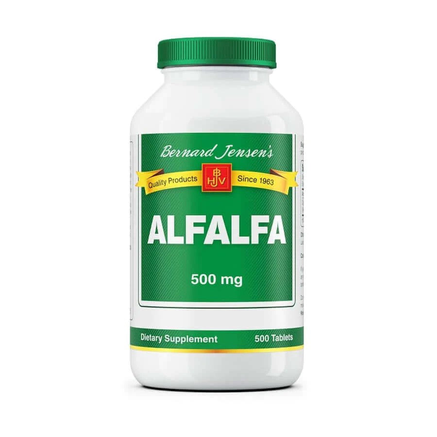 Bernard Jensen Alfalfa 625mg 500 Tablets – Anna's Vitamins Plus