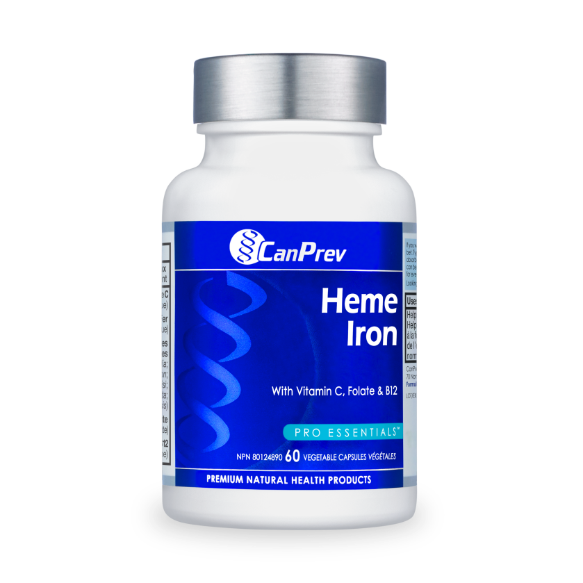 CanPrev Heme Iron 60 Capsules – Anna's Vitamins Plus